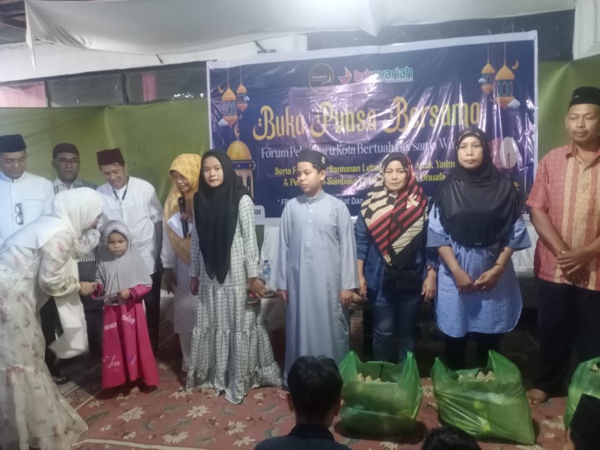 Walikota Pekanbaru, Agung Nugroho, Support FPKB Buka Puasa Bersama dengan Anak Yatim dan Kaum ...